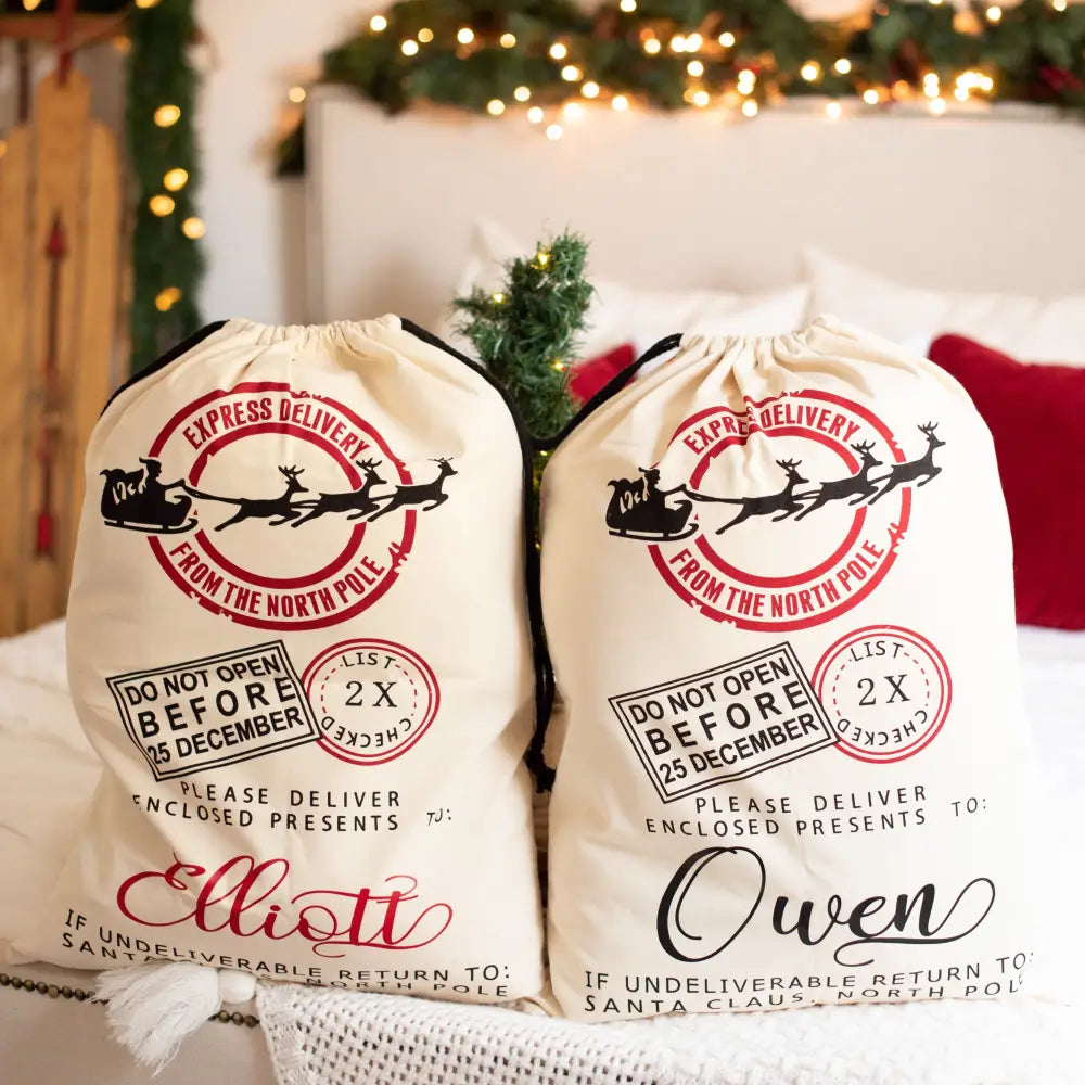 Personalized Santa Bag | Personalized Gifts | Christmas Bag – BLNDesigns